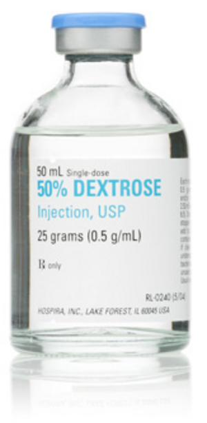 Dextrose 50% 25cc/25gm, 50mL vial - AED USA