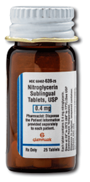 Nitroglycerin Sublingual Tablets 0.4 mg | Protect It Dental